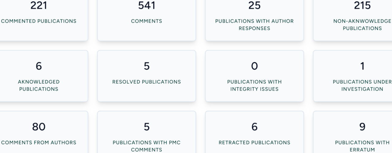 PubPeer Dashboards